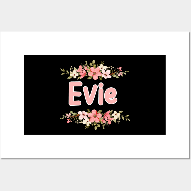 Flower Border Evie Name Label Flower Border Evie Name Label Posters And Art Prints Teepublic